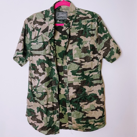 Brooklyn Cloth | Shirts | Brooklyn Cloth Camo Inside Out Cotton Shirt ...
